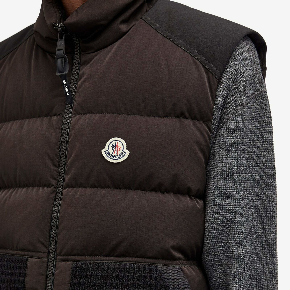 Moncler Men's Larci Rip Stop Vest in Black Moncler