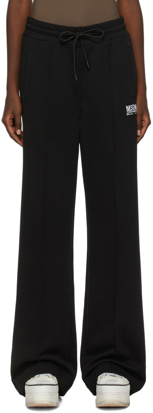 MSGM Black Logo Lounge Pants MSGM