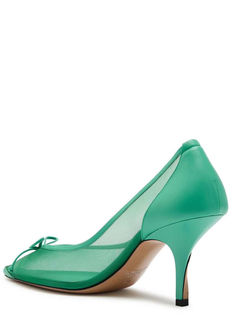 Jacquemus Les Escarpins Tourni Mesh and Leather Pumps Jacquemus