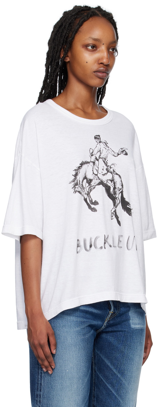 visvim White 'Buckle Up' T-Shirt Visvim visvim White 'Buckle Up' T-Shirt Visvim