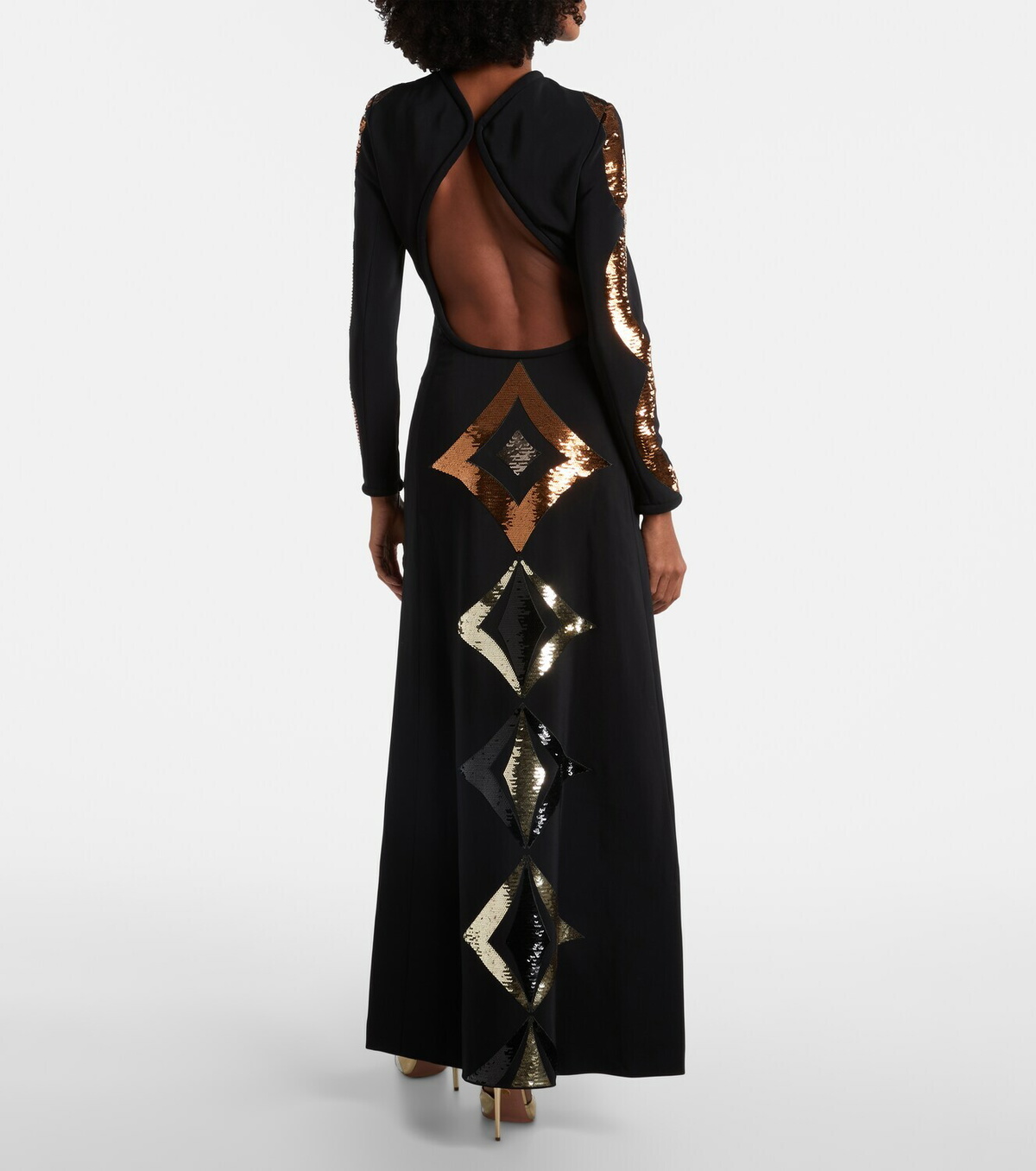 Pucci Sequined open-back gown Emilio Pucci
