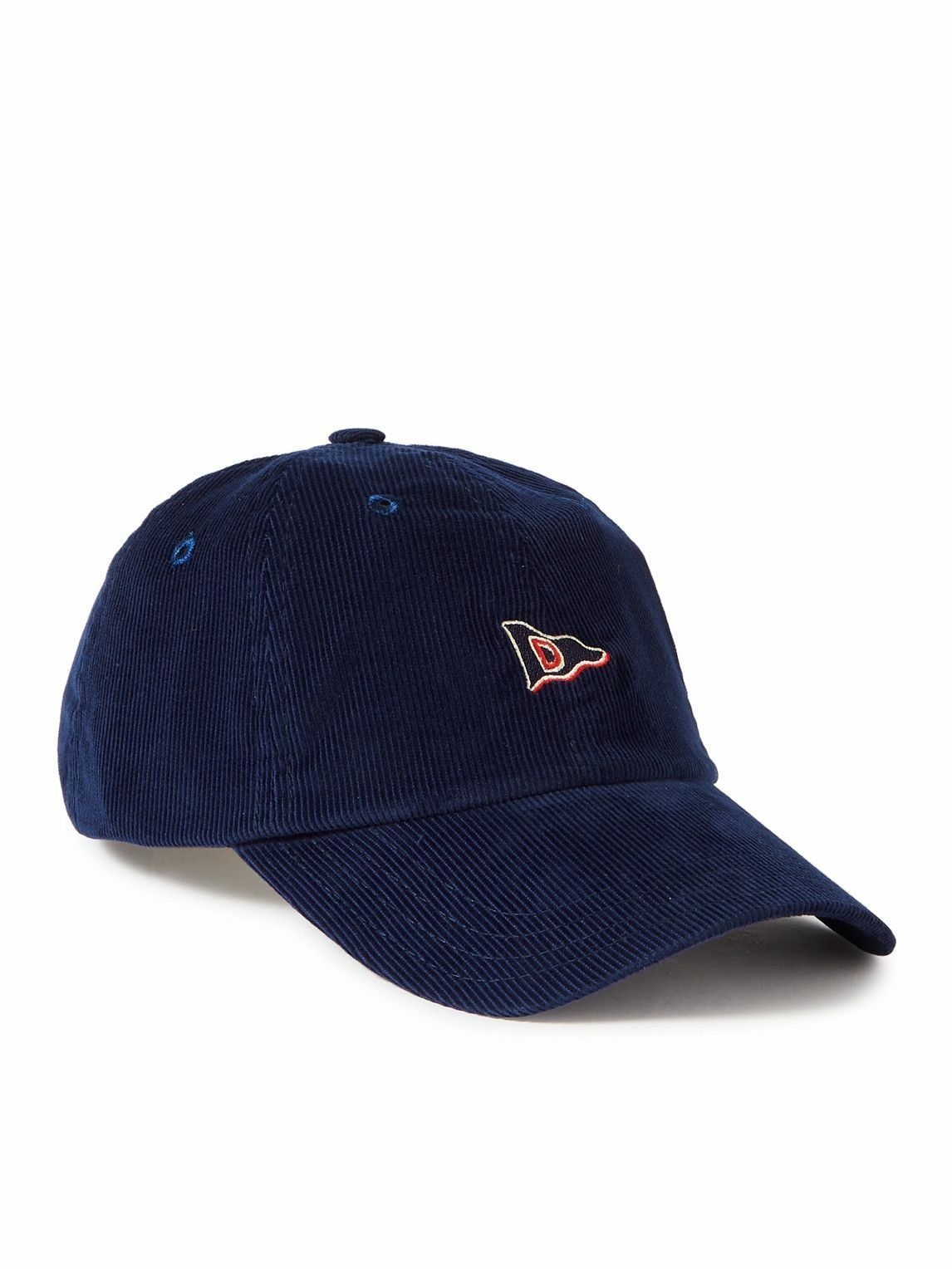 Drake's - Appliquéd Cotton-Corduroy Baseball Cap Drake's