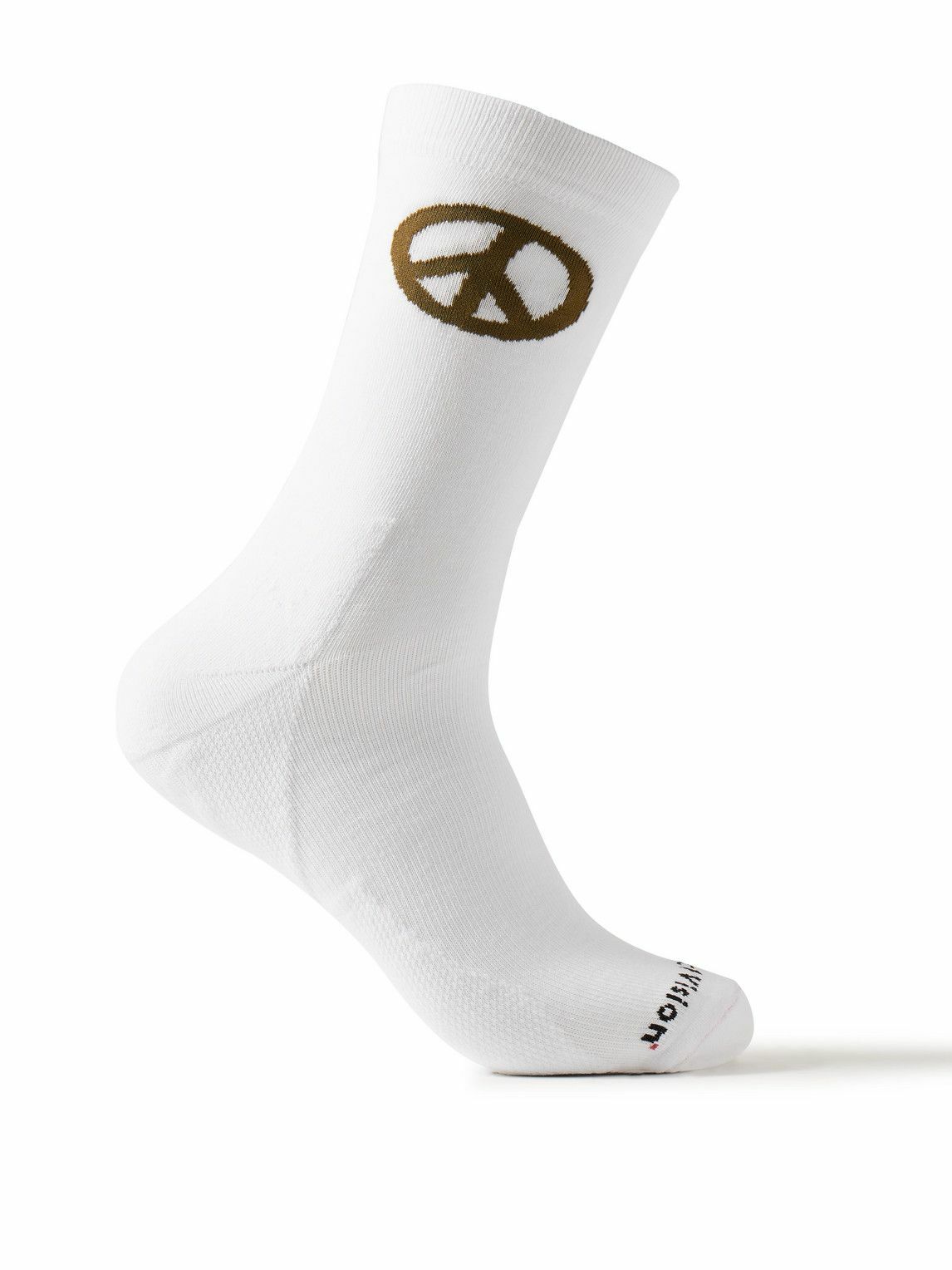 DISTRICT VISION - Yoshi Jacquard-Knit Cotton-Blend Socks - White ...