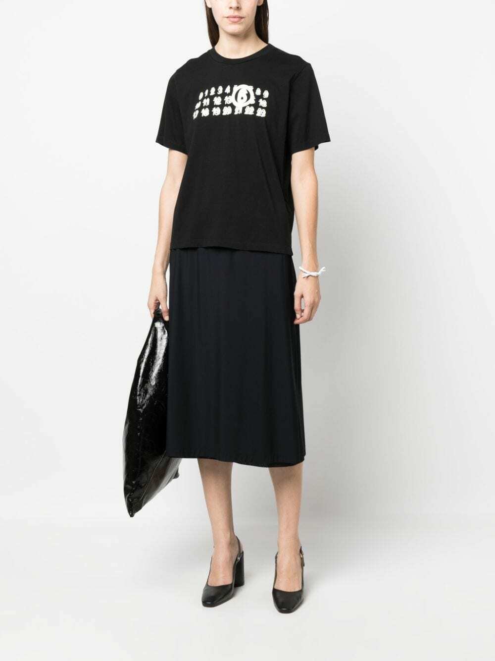 MM6 MAISON MARGIELA - Logo Cotton T-shirt MM6 Maison Margiela