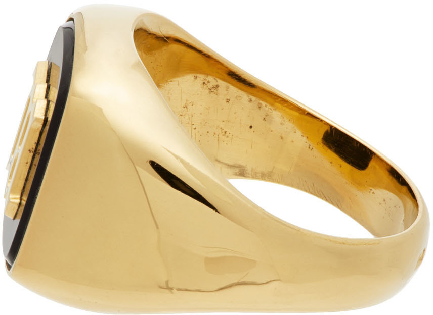 MISBHV Gold Monogram Ring MISBHV