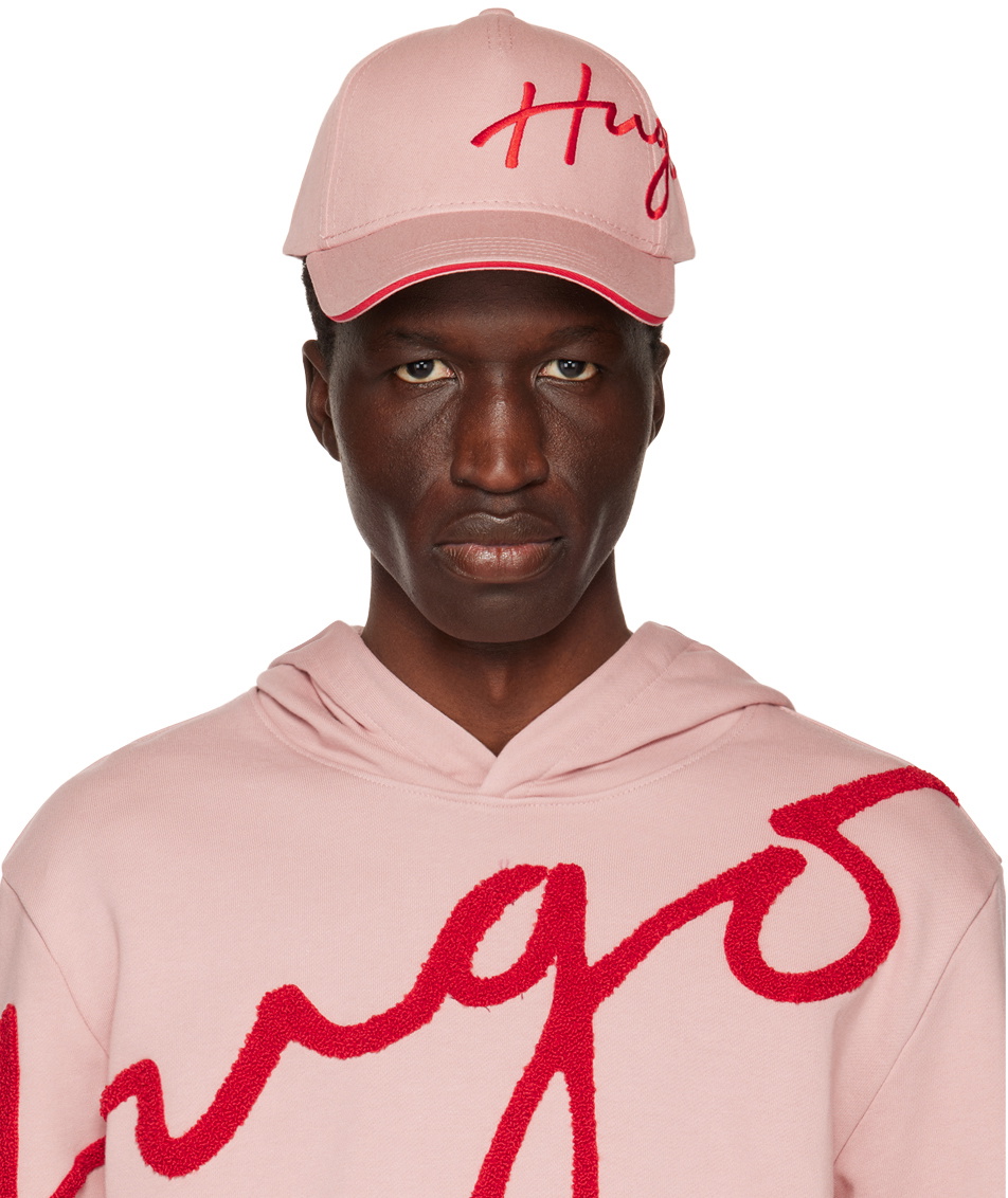 Hugo Pink Embroidered Cap Hugo Boss
