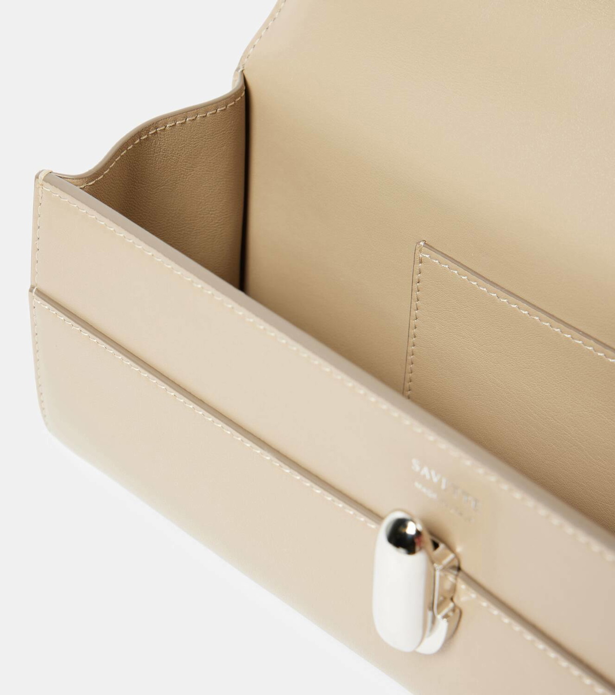 Savette Symmetry Pochette Slim leather tote bag Savette