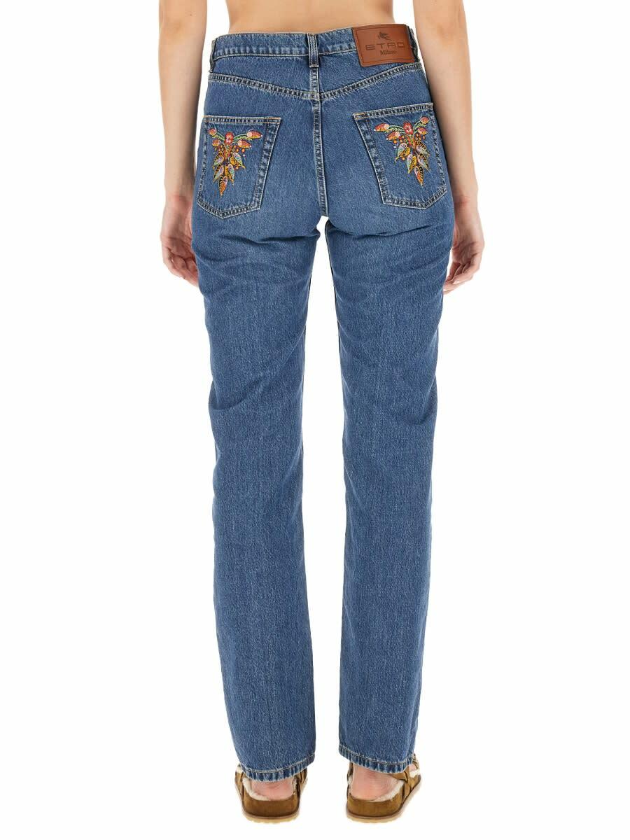 Etro Jeans With Logo Embroidery Etro