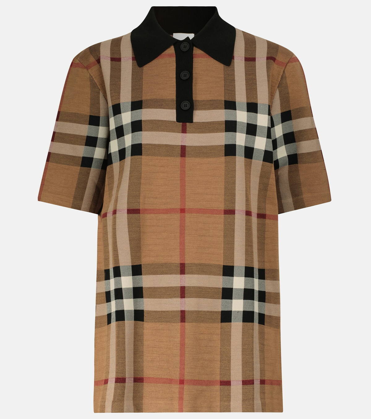 Burberry - Checked polo shirt Burberry