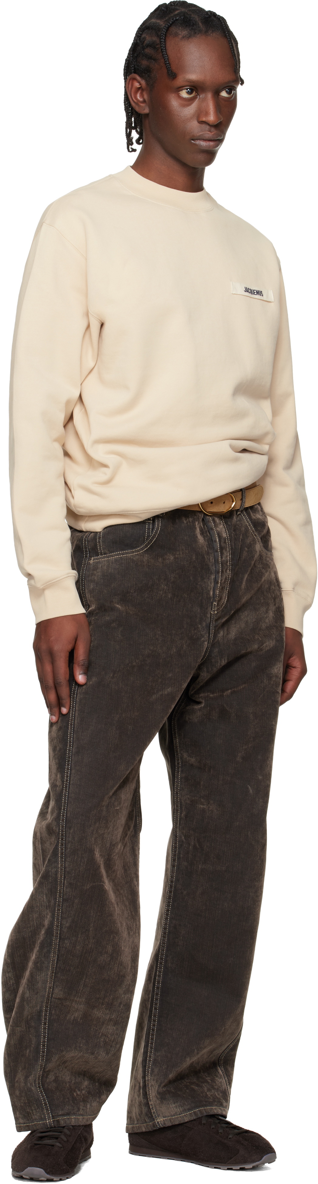 JACQUEMUS Tan 'La Ceinture Calisson' Belt Jacquemus