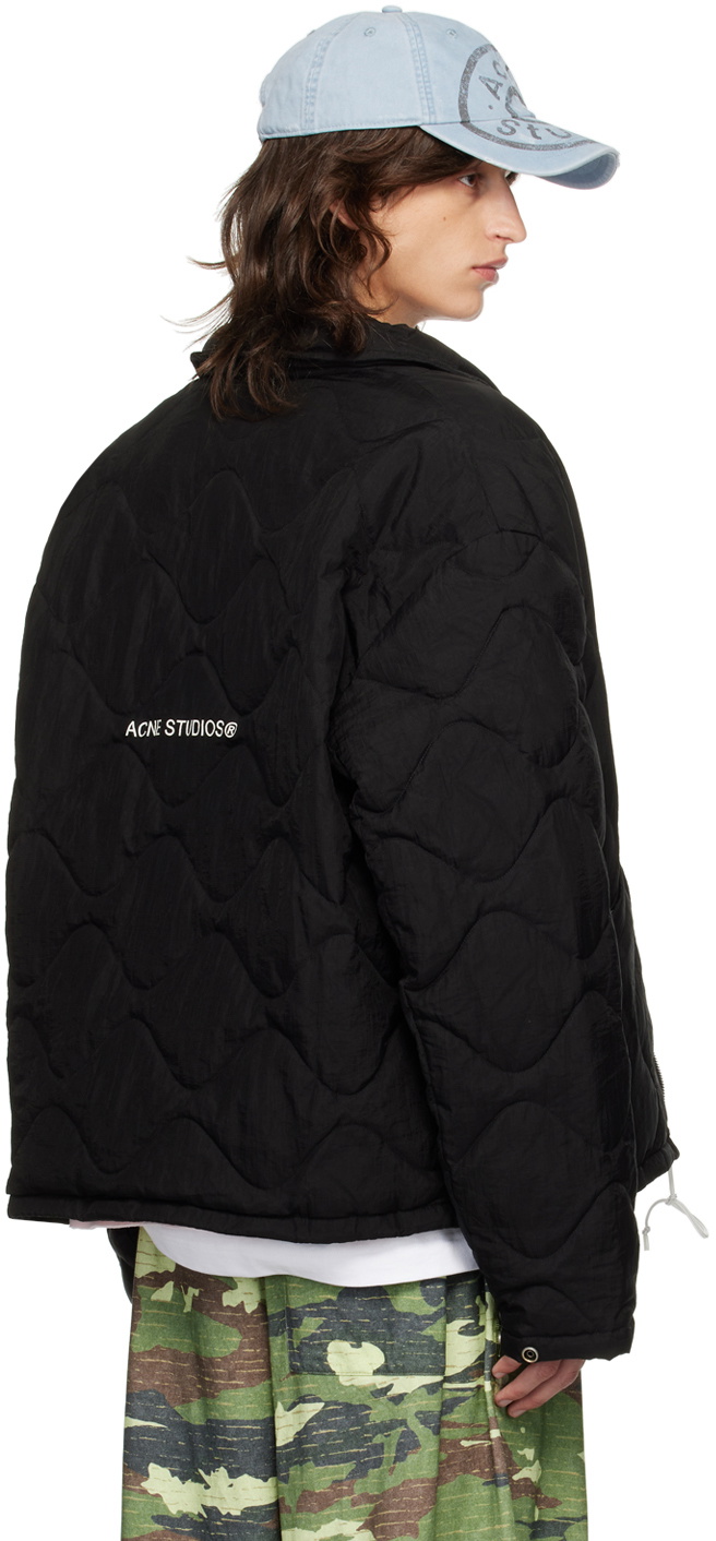 Acne Studios Black Padded Quilted Jacket Acne Studios