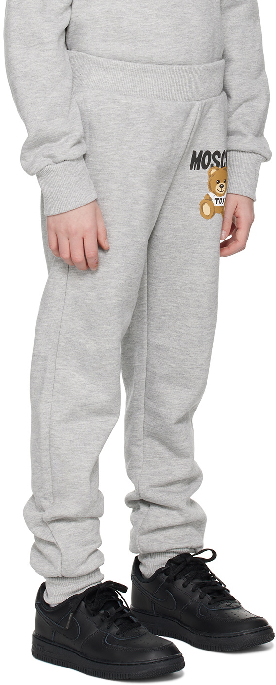 Moschino Kids Gray Printed Sweatsuit Moschino