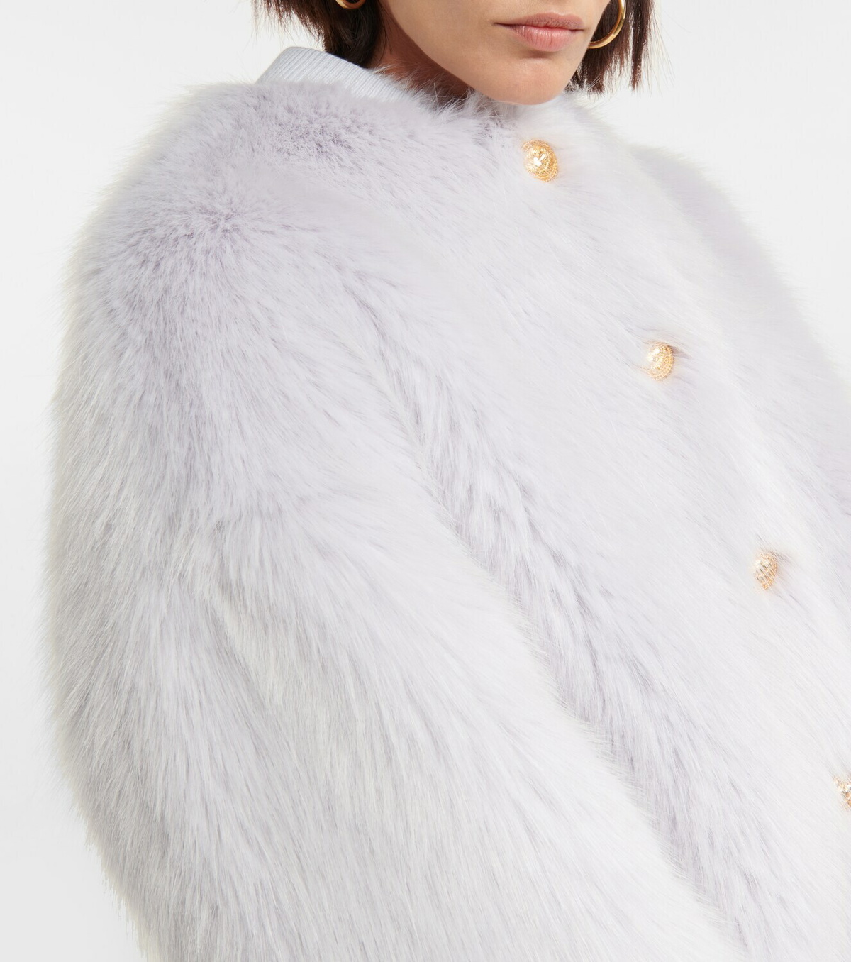 Balmain - Faux fur bomber jacket Balmain