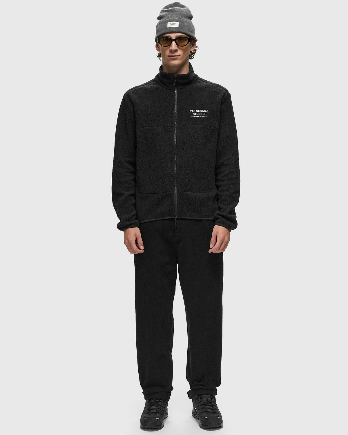 Pas Normal Studios Off Race Fleece Jacket Black Fleece Jackets Pas ...