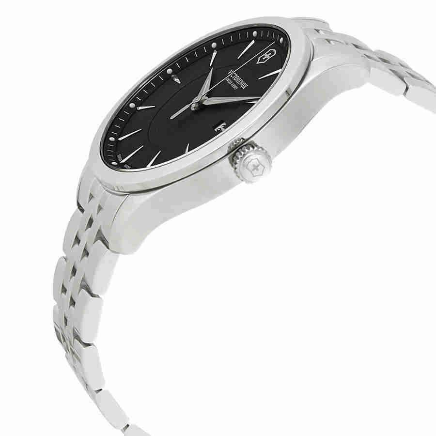 Victorinox Alliance Black Dial Stainless Steel Mens Watch 241801 Victorinox