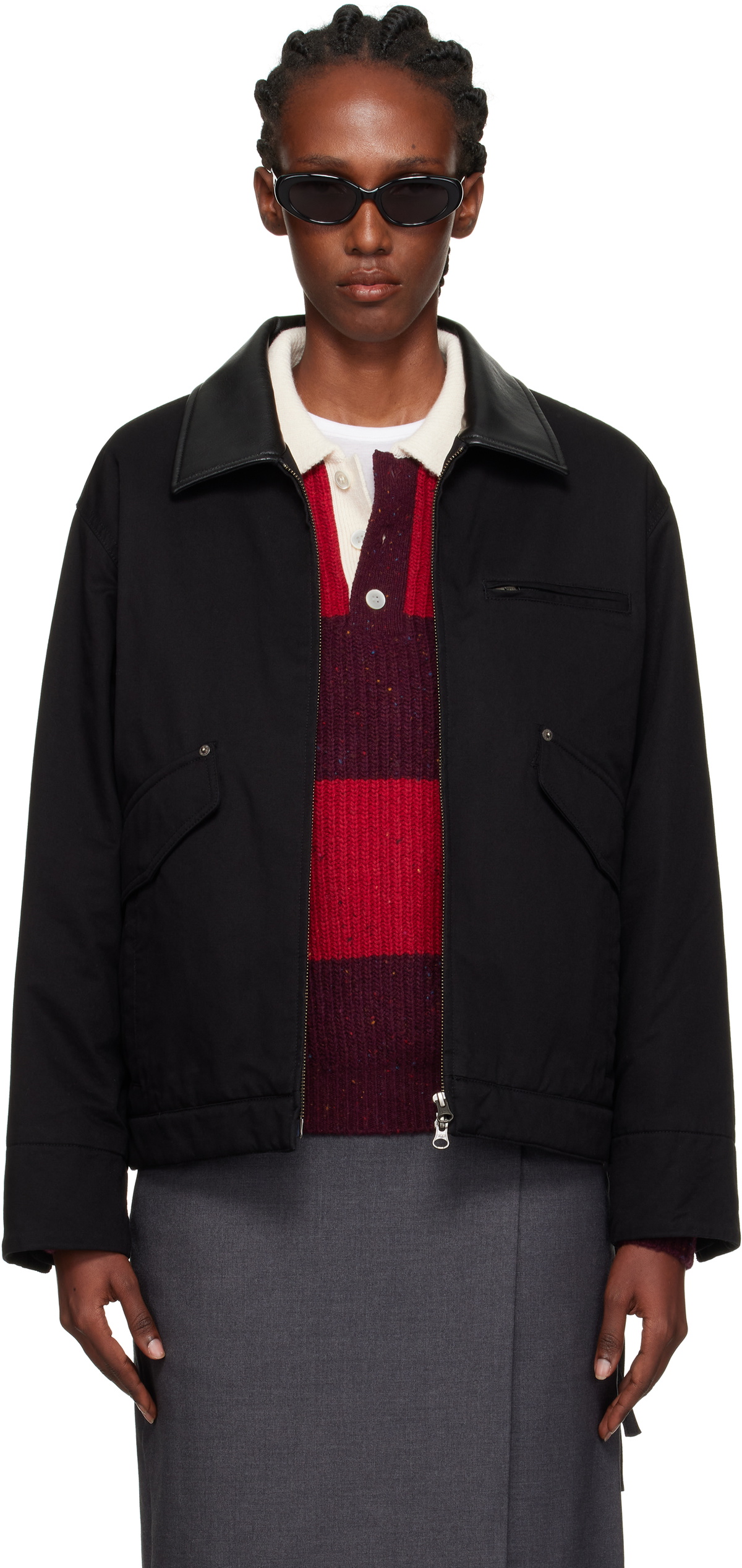 Dunst Black Vintage Padded Work Jacket Dunst