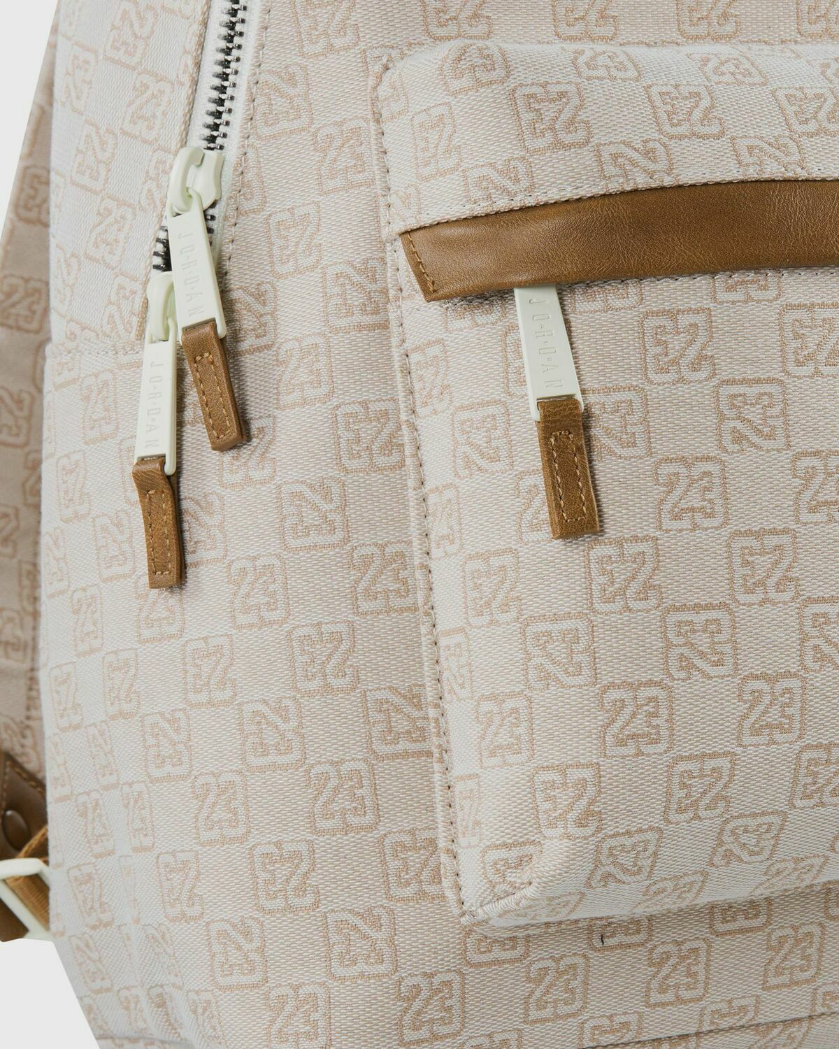 Jordan Monogram Backpack Beige Backpacks JordanLuca