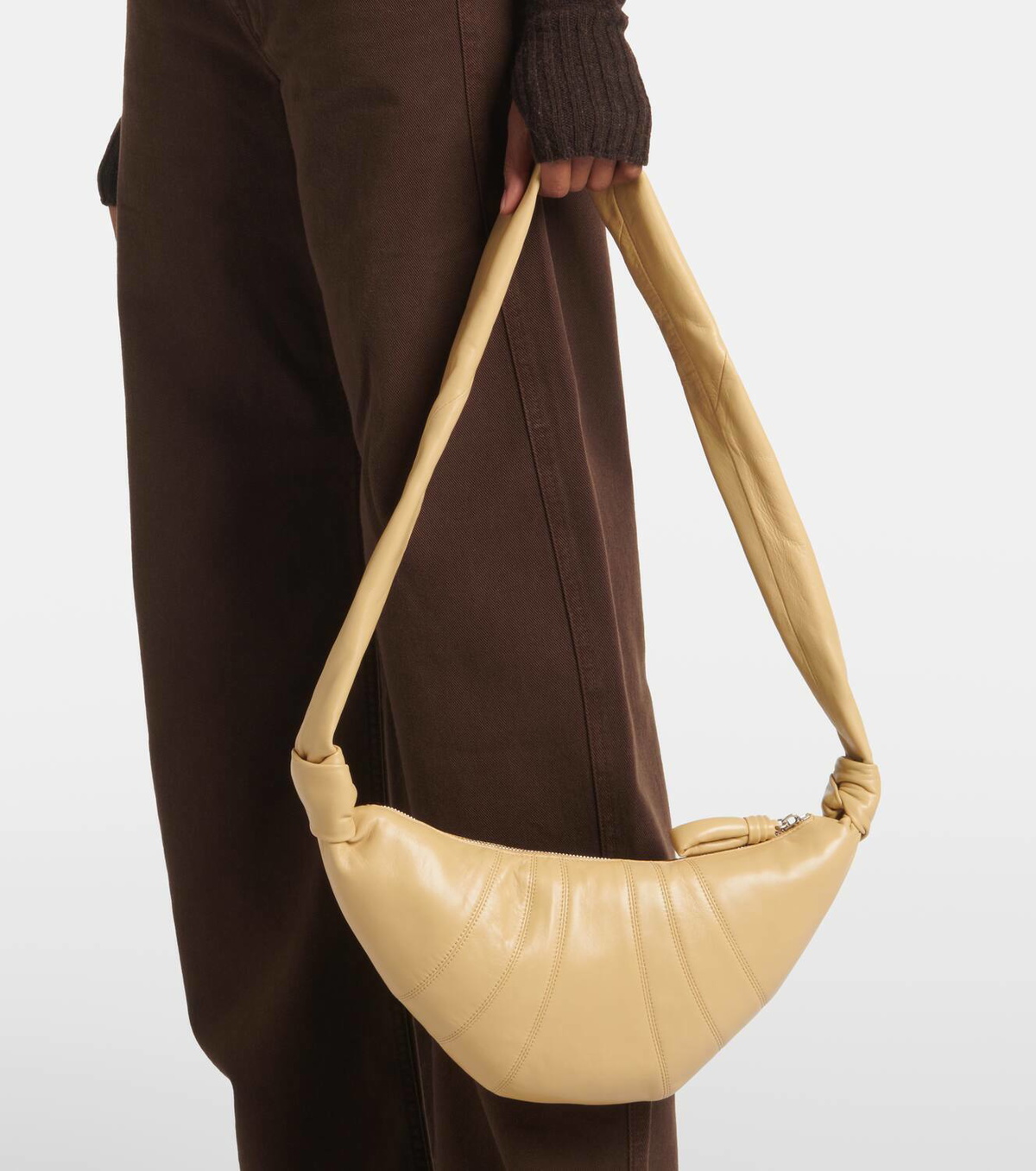Lemaire Croissant Small leather shoulder bag Lemaire