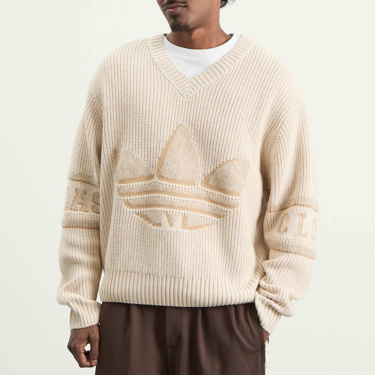 Adidas Men's x CLOT Superstar Crochet Track Top in Warm Sandstone adidas