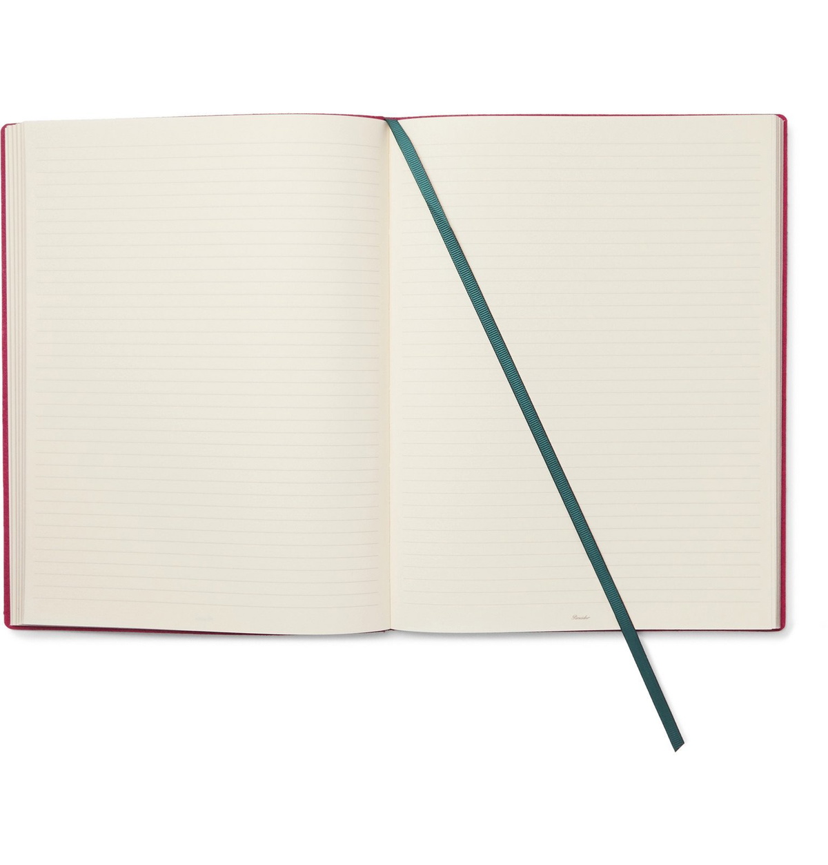Pineider - Milano Leather Notebook - Red Pineider