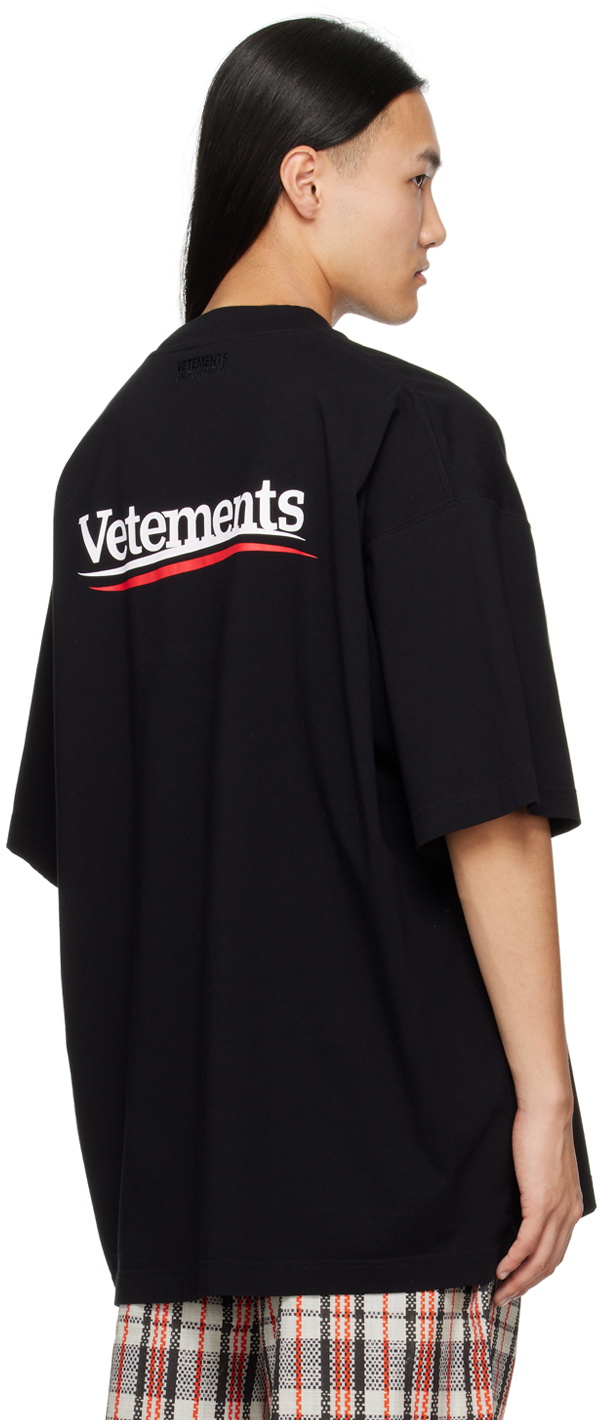 VETEMENTS Black Campaign T-Shirt Vetements