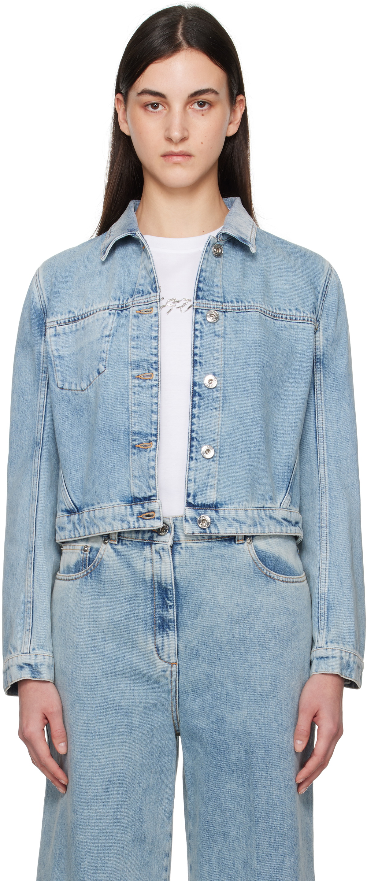 Lanvin Blue Short Denim Jacket Lanvin