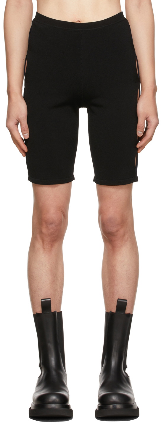 Dion Lee Black & Navy Double Hoisery Short Dion Lee