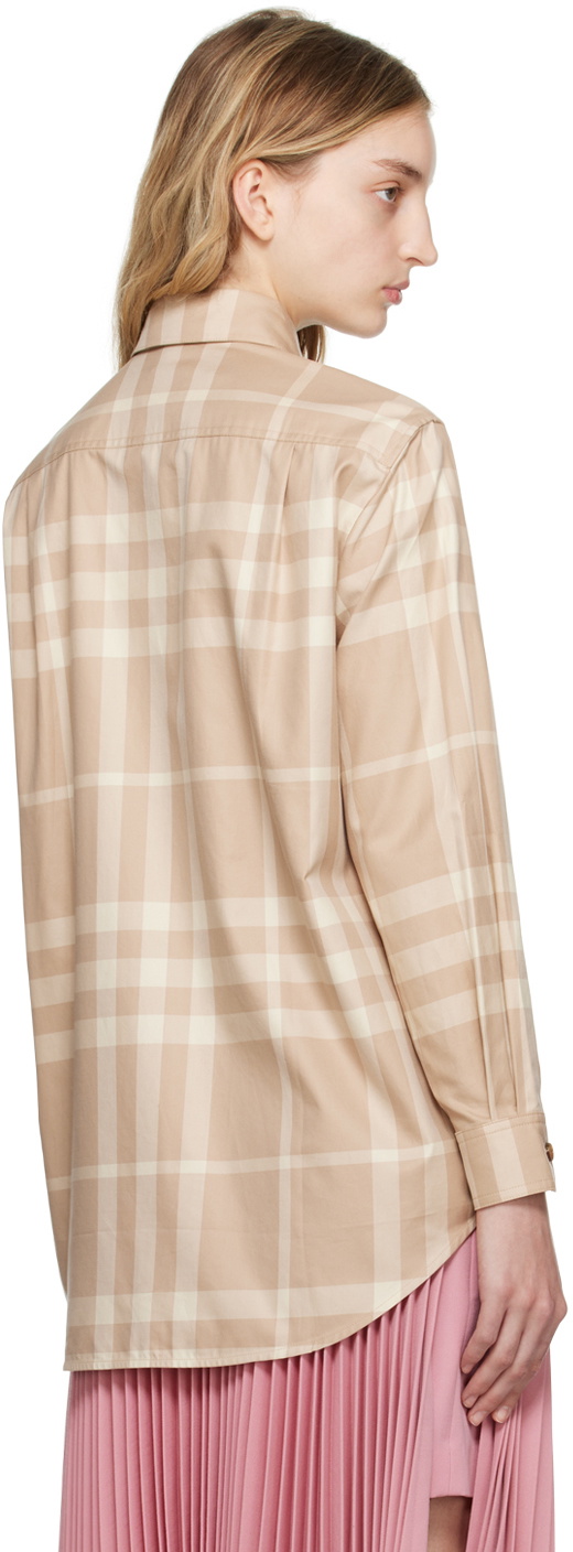 Burberry Beige Check Shirt Burberry