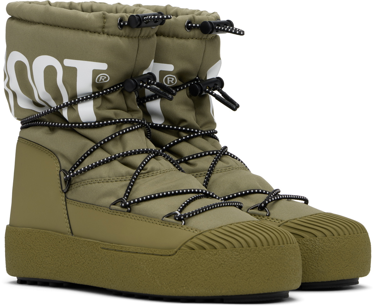 Moon Boot Khaki MTrack Polar Nylon Boots Moon Boot