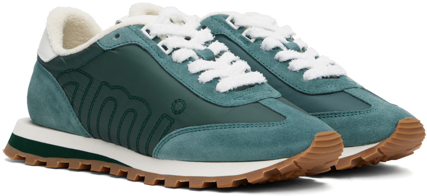 AMI Paris Green Ami New Rush Sneakers AMI