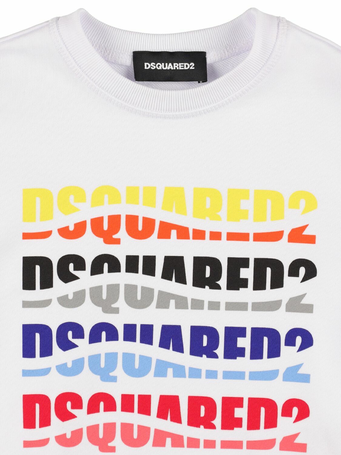DSQUARED2 Logo Print Cotton Sweatshirt Dsquared2