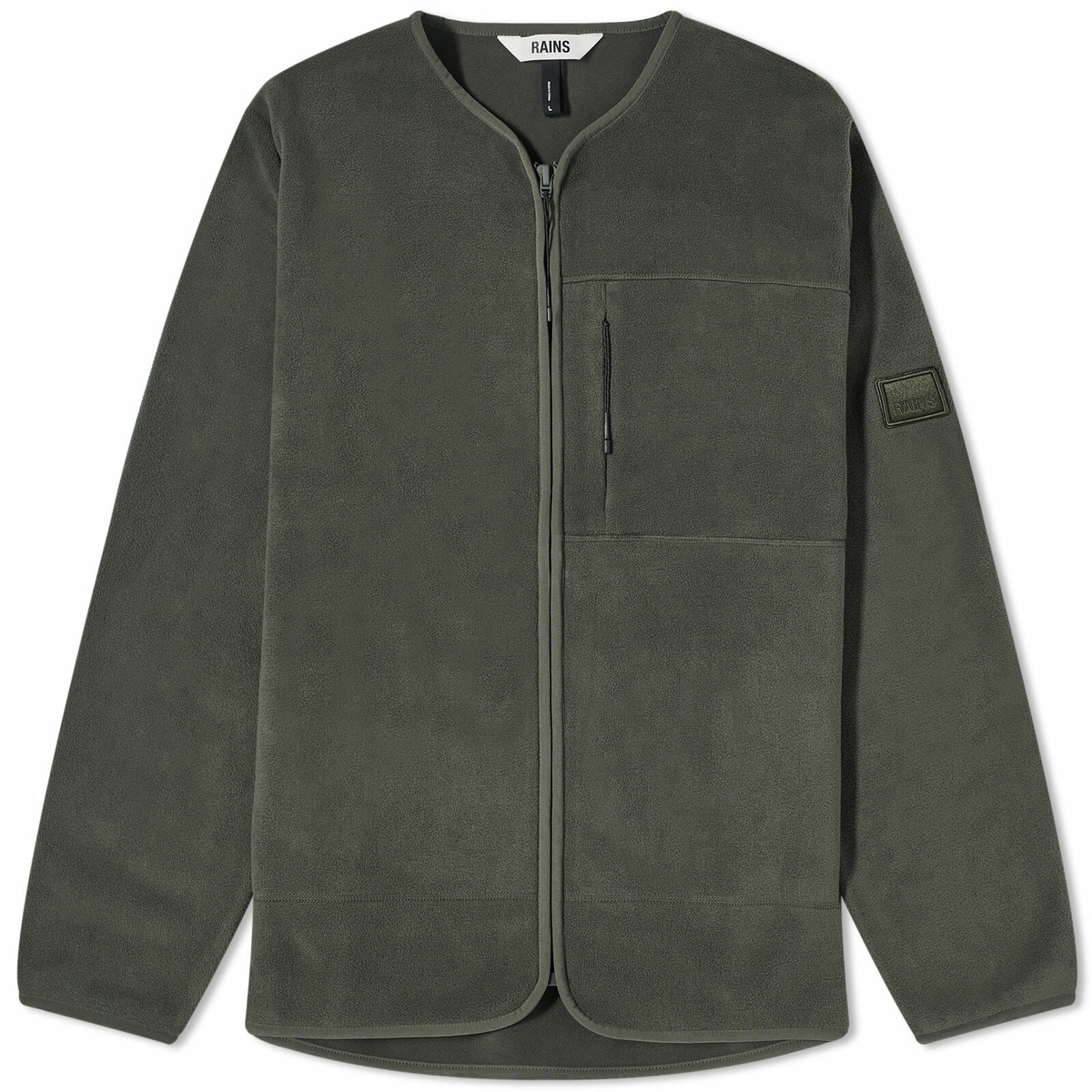 Rains Men's Fleece Jacket in Green Rains