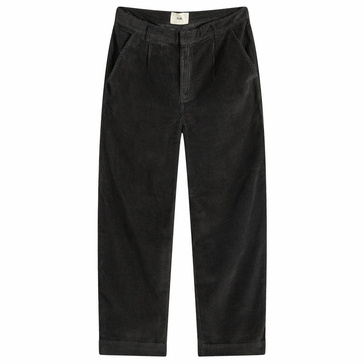 Folk Men's Corduroy Signal Pants in Soft Black Cord Folk
