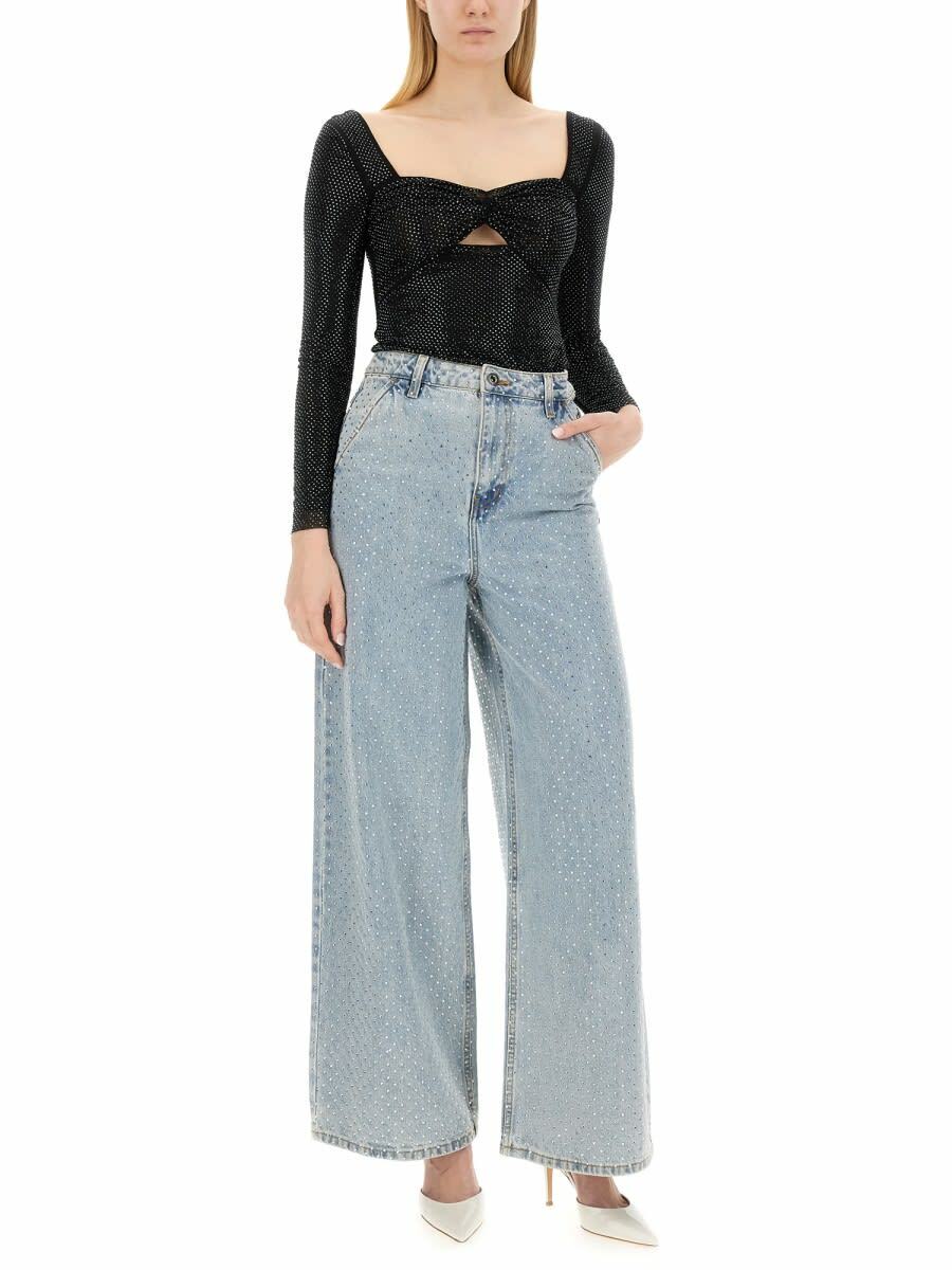self-portrait Sweetheart Neckline Top Self-Portrait