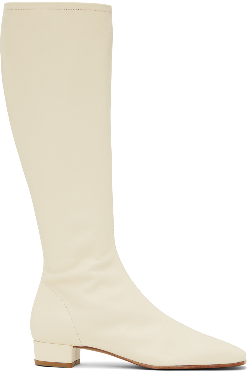 BY FAR Off-White Edie Tall Boots By Far