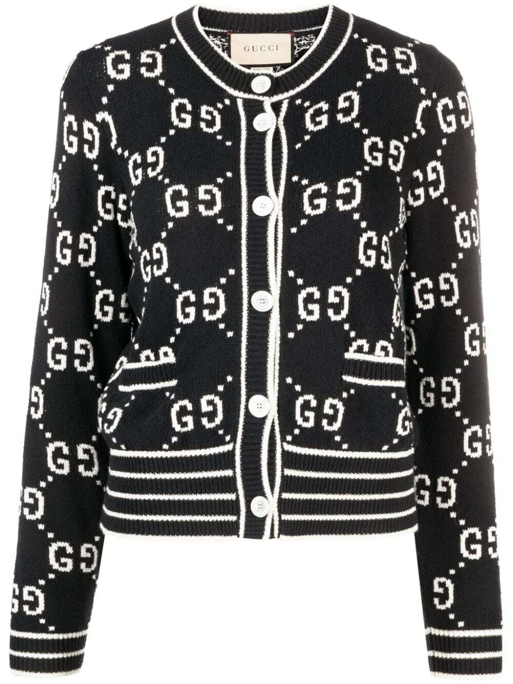 GUCCI - Gg Supreme Cotton Cardigan Gucci