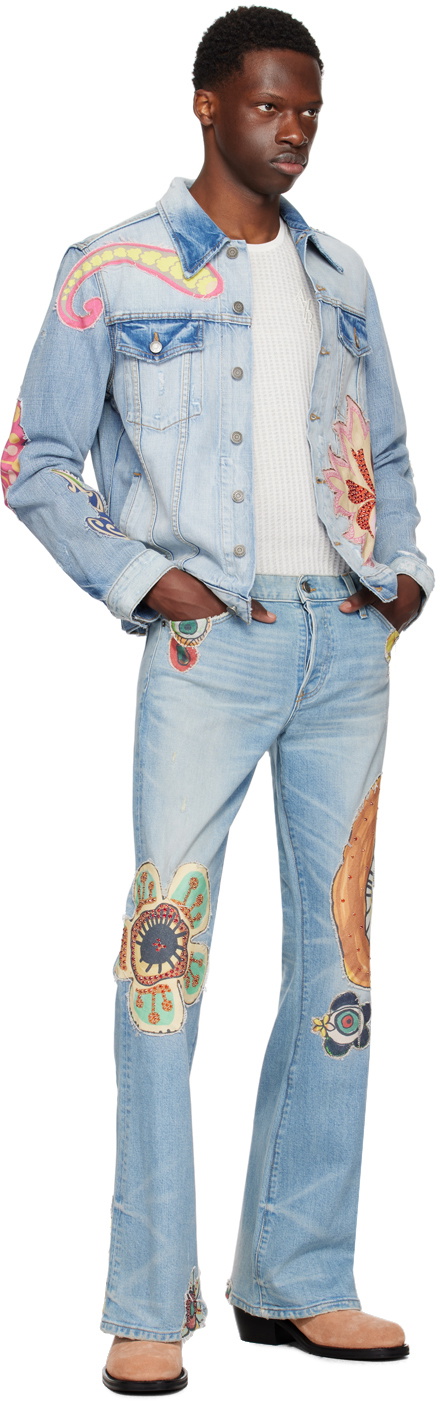 COÛT DE LA LIBERTÉ Blue Johnny Psycho Denim Jacket