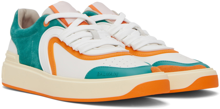Balmain White B-Skate Sneakers Balmain