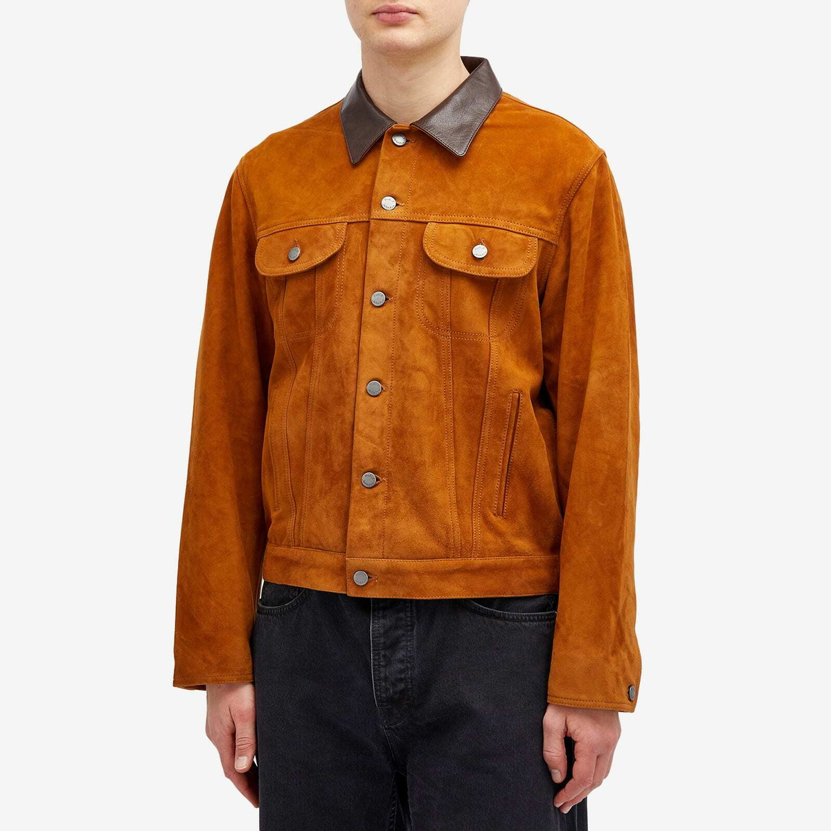 Nudie Jeans Co Men's Danny Suede Jacket in Tobacco Nudie Jeans Co