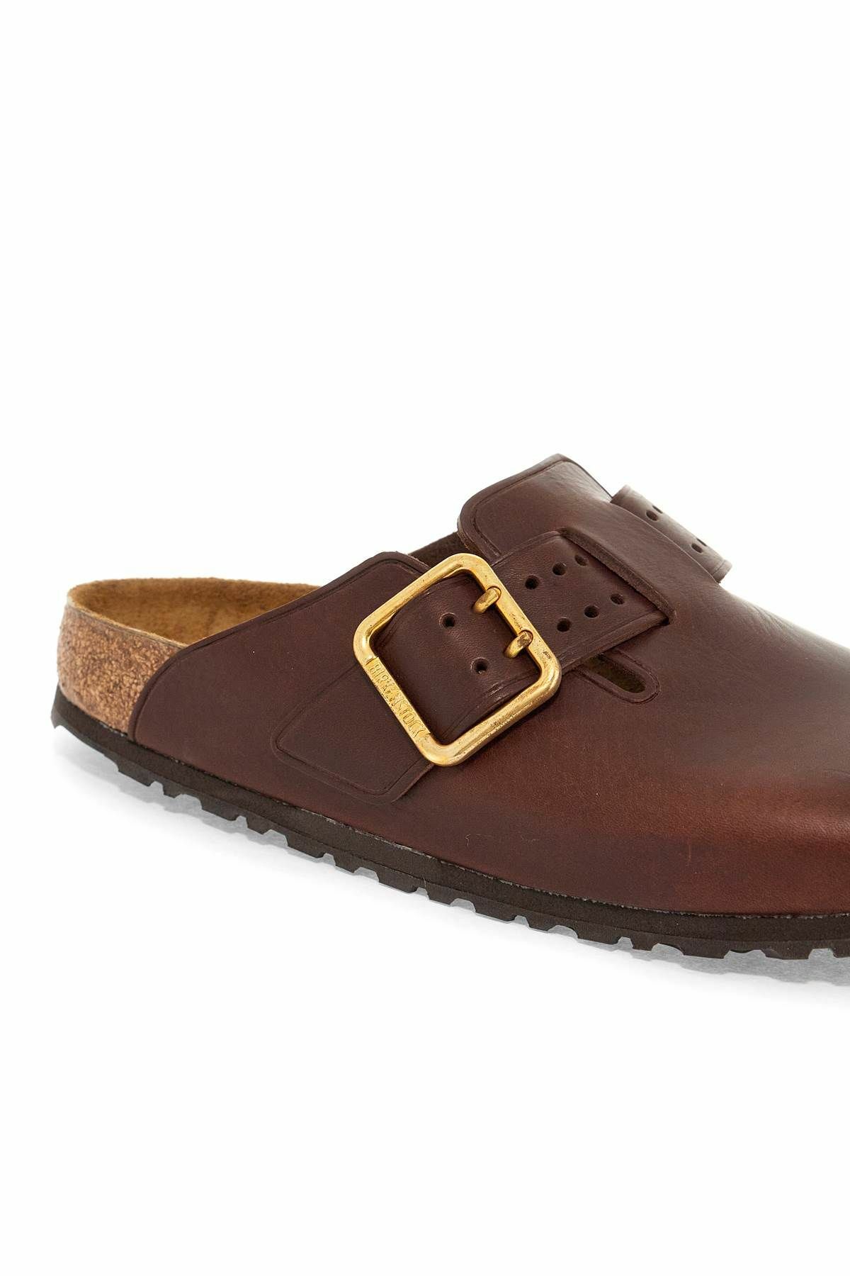 BIRKENSTOCK boston bold leather clog with sab Brown Birkenstock