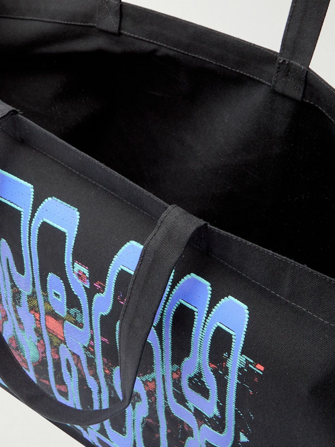 Stray Rats - PVM Logo-Print Canvas Tote Stray Rats