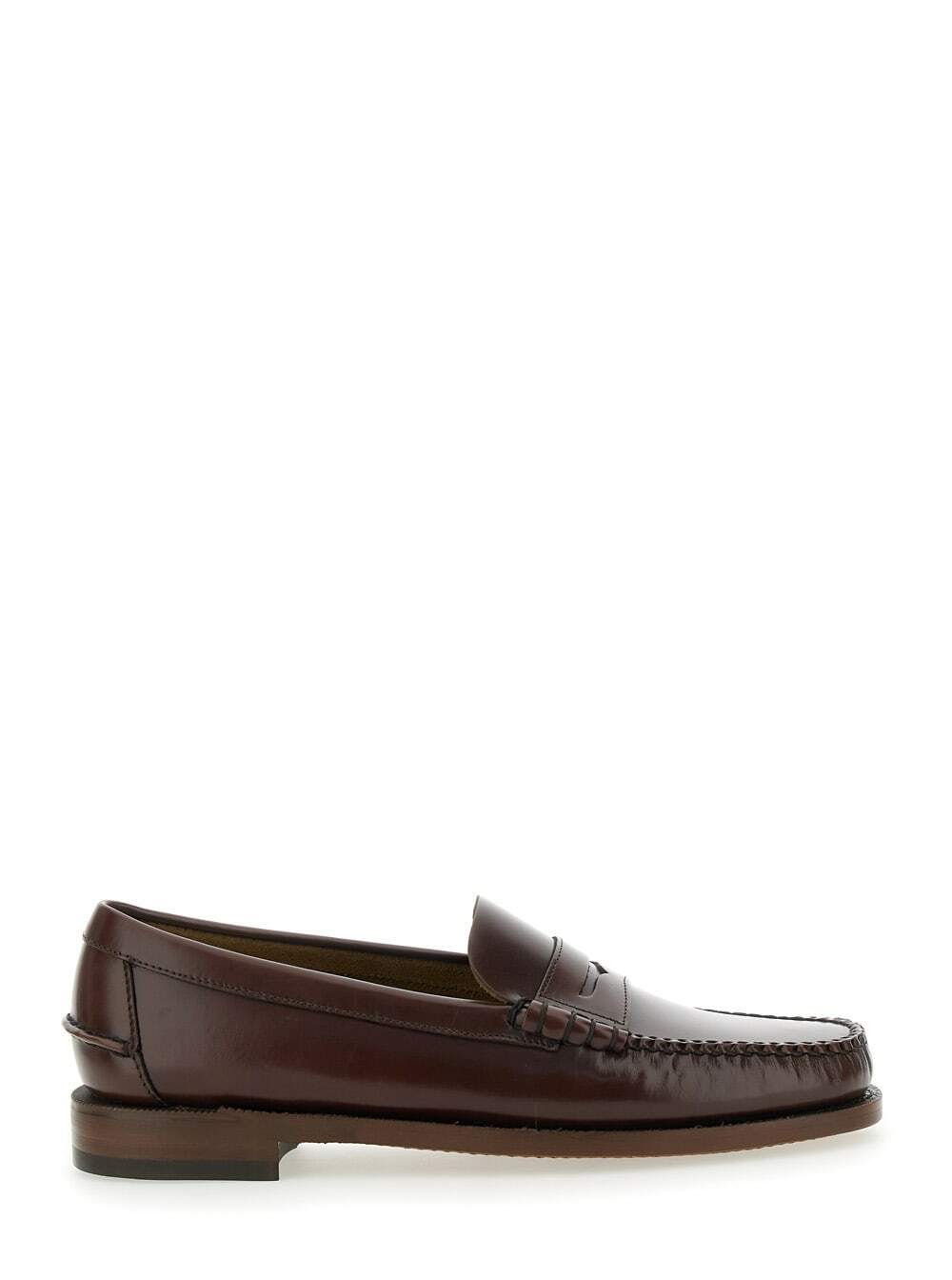 Sebago classic Dan Brown Loafers With Raised Stitching And Low Heel In ...