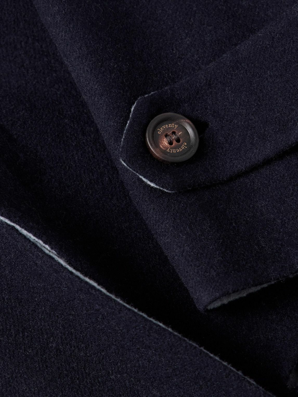 Eleventy - Reversible Wool-Felt Coat - Blue Eleventy