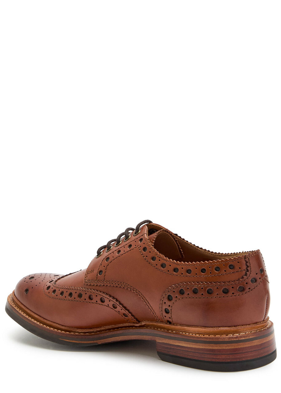 Grenson Archie Leather Brogues Tan Grenson