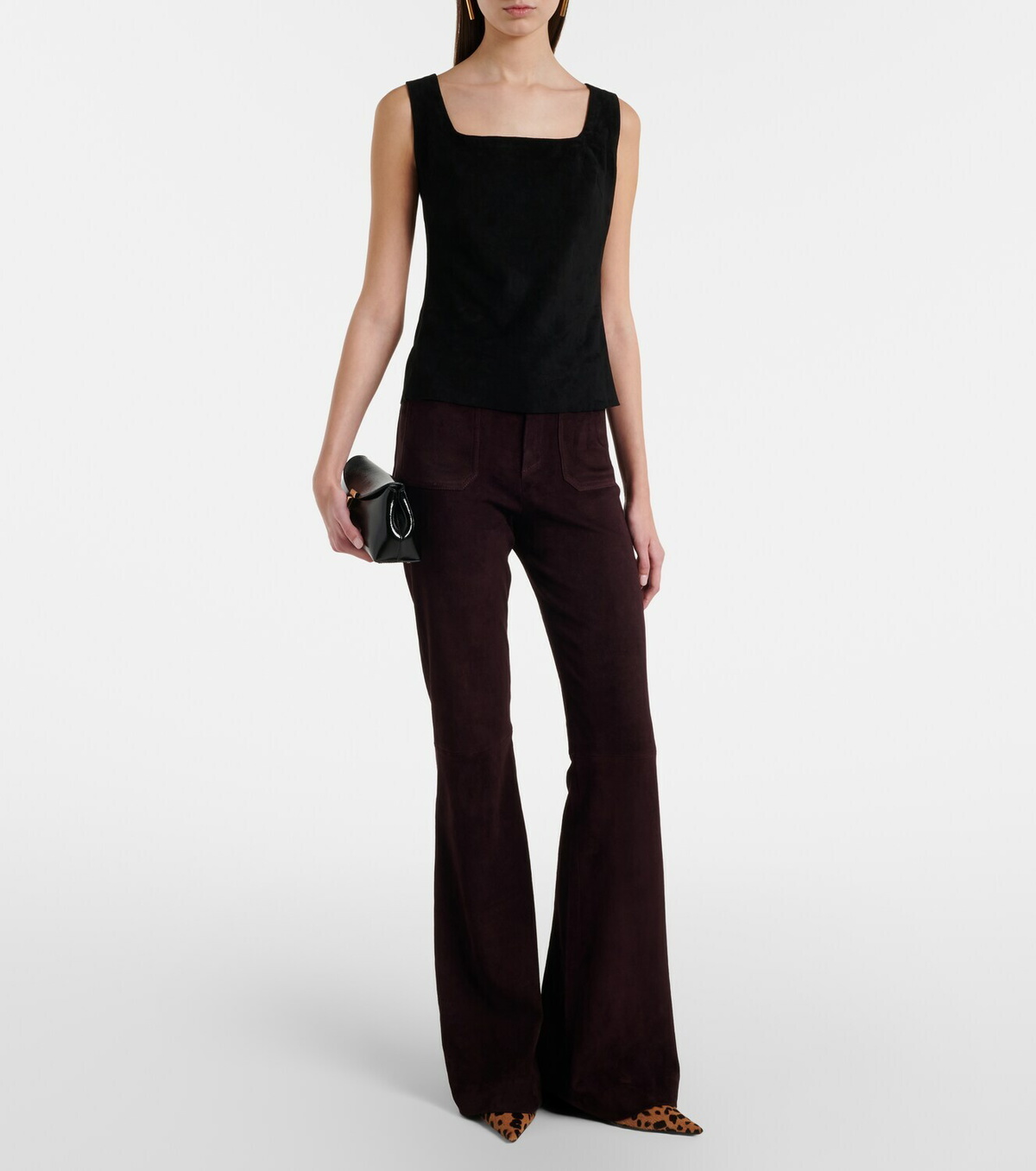 Stouls Laurent suede flared pants Stouls