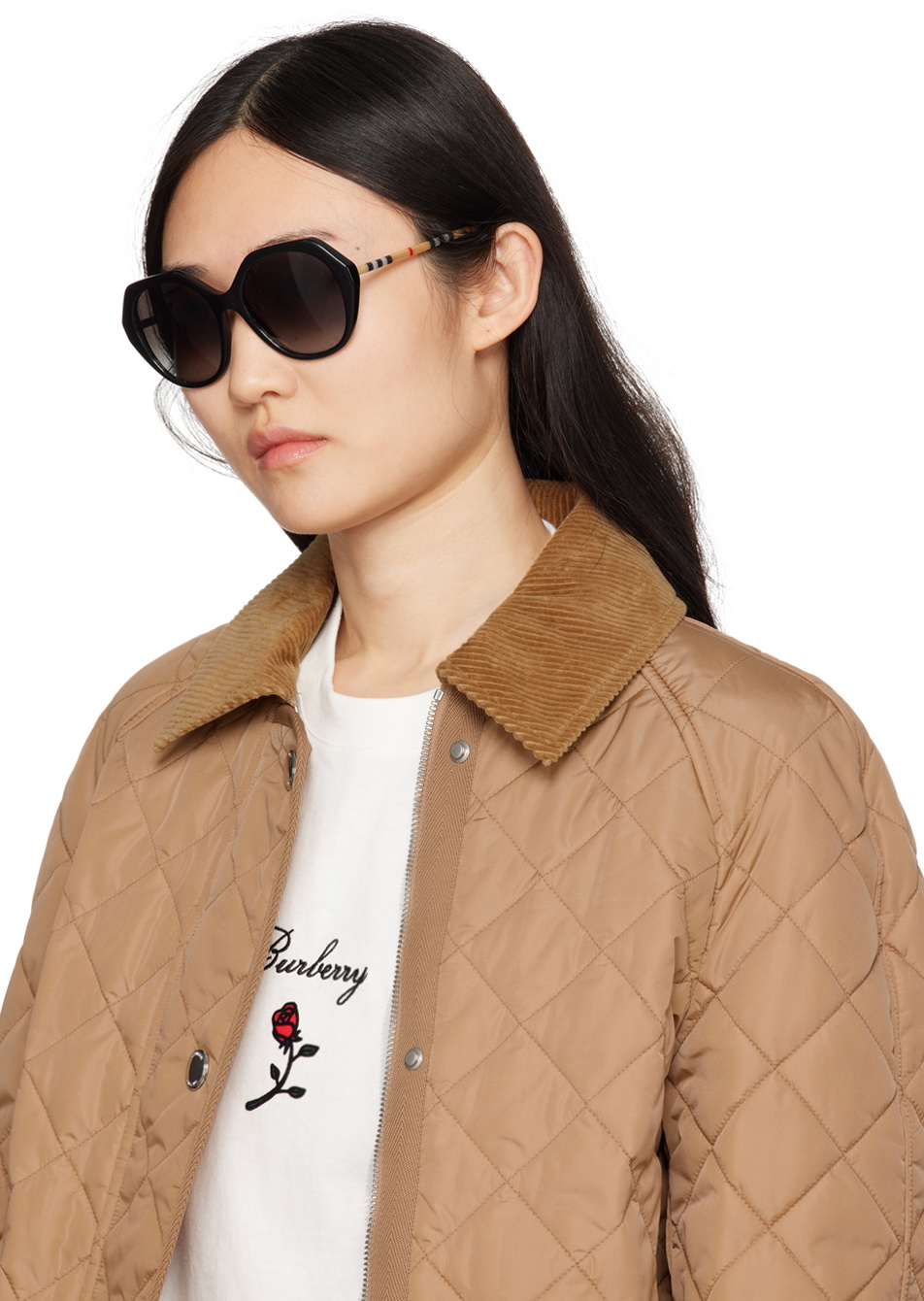 Burberry Black Round Sunglasses Burberry