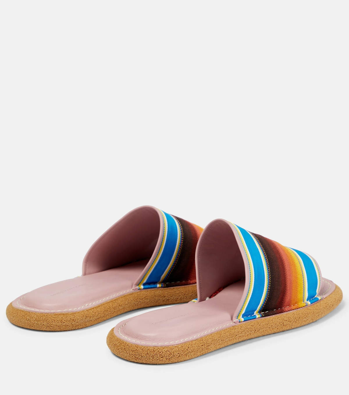 Dries Van Noten - Striped slides Dries Van Noten