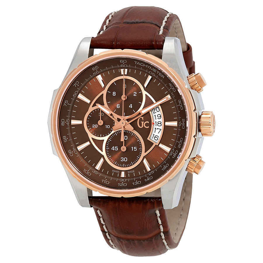 Guess Techno Class Chronograph Brown Dial Mens Watch X81002G4S GUESS
