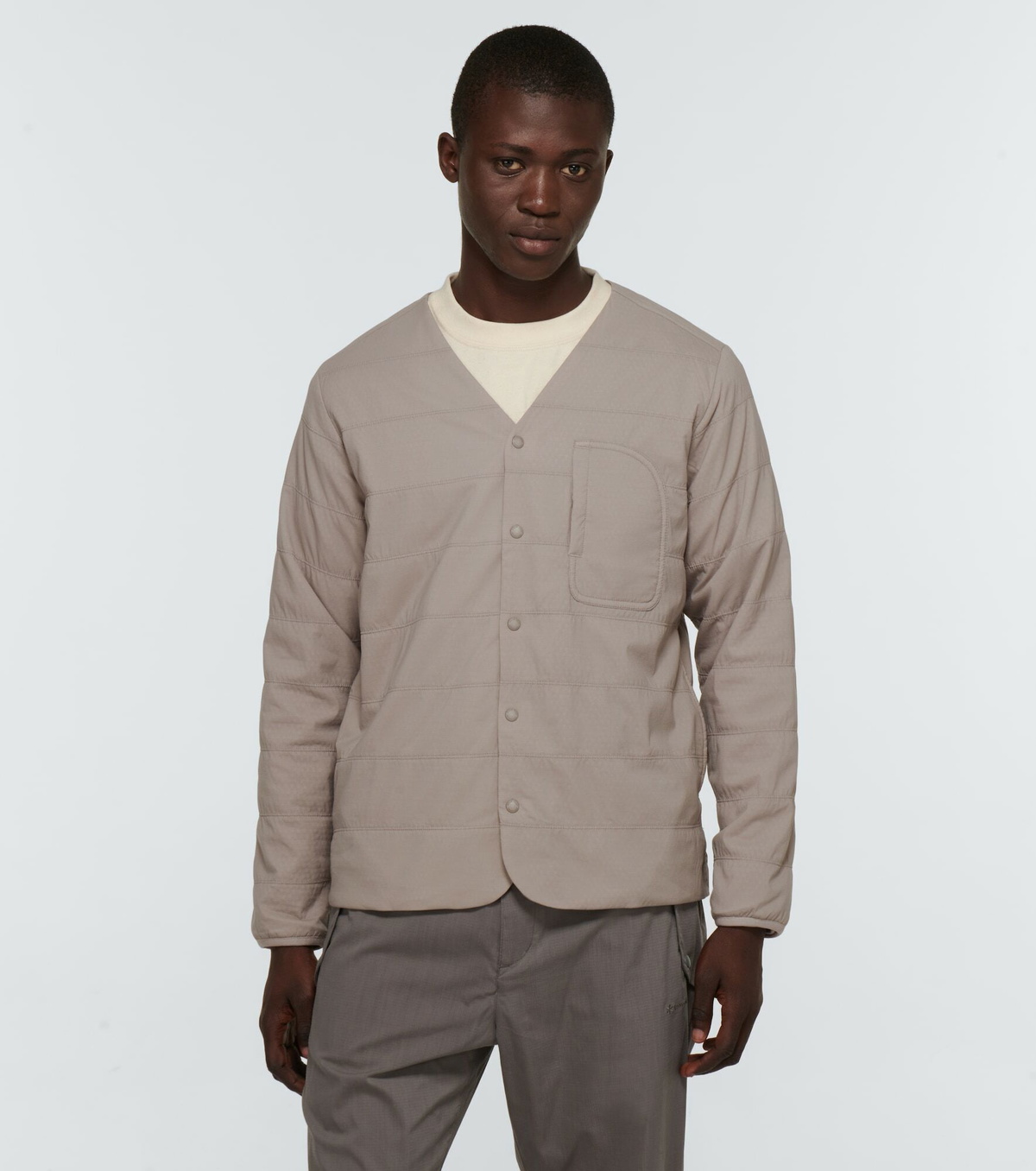 Snow Peak - Flexible Insulated nylon cardigan Snow Peak