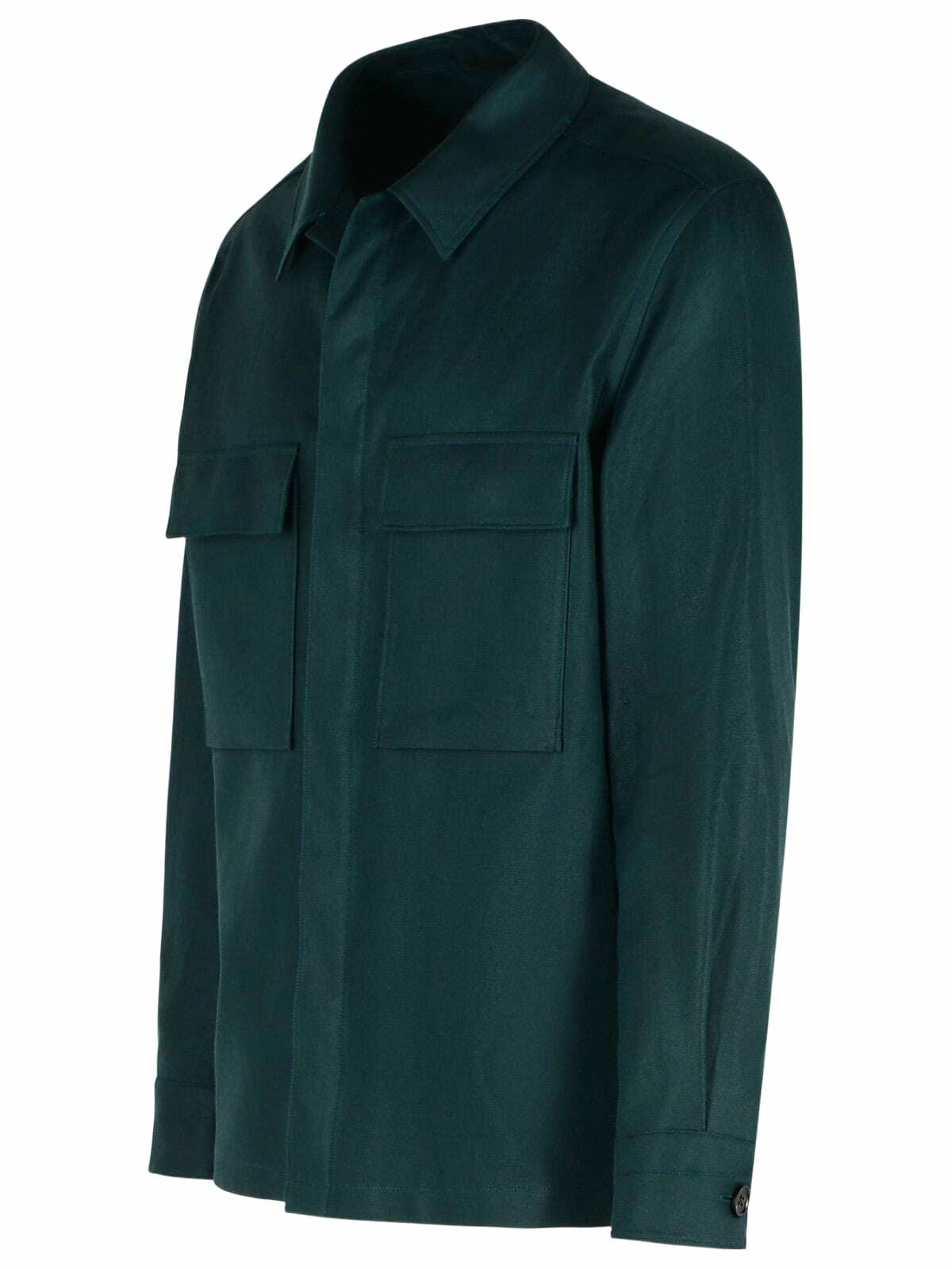 Zegna Green Linen Shirt Zegna